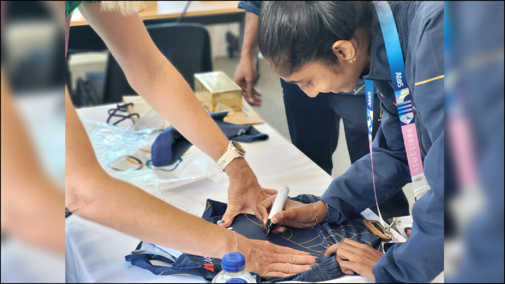 Tharushi donates competition kit to IOC museum – Sri Lanka Mirror ...