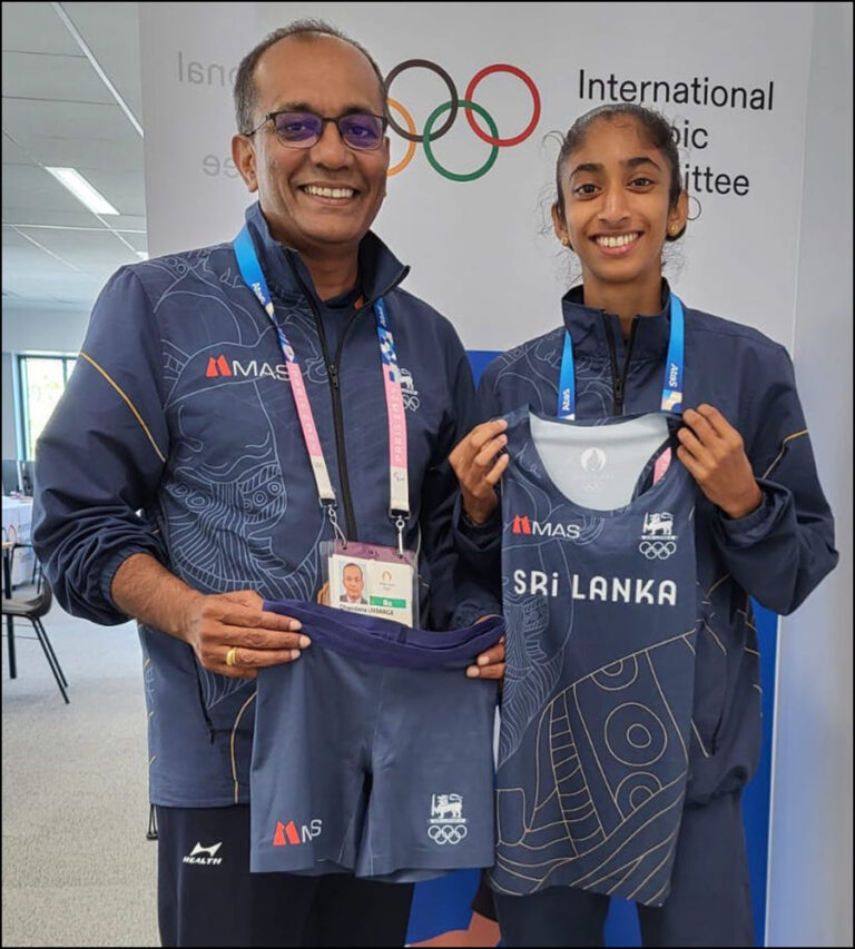 Tharushi donates competition kit to IOC museum – Sri Lanka Mirror ...