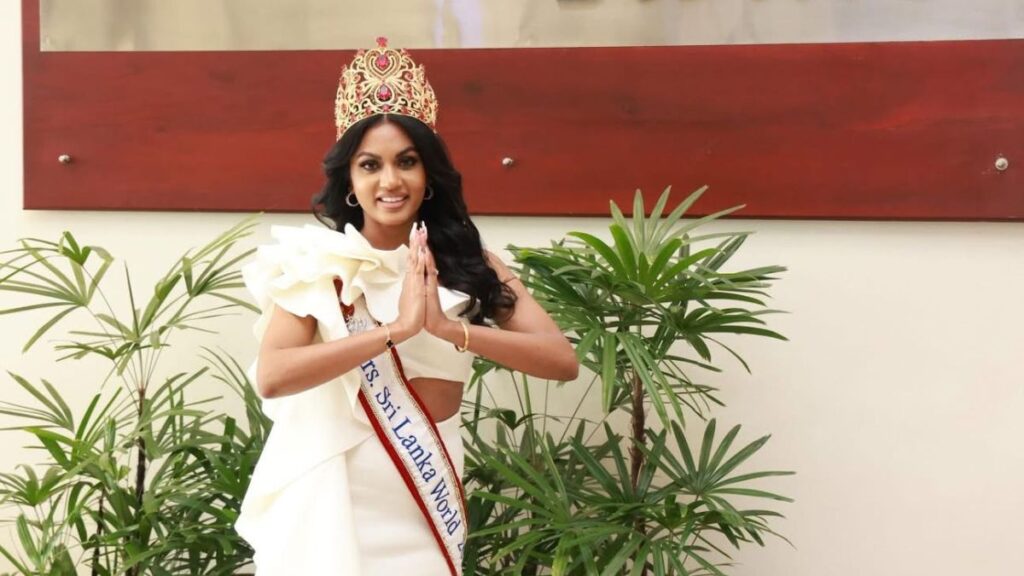 Mrs. World 2024 first runner-up Ishadi Amanda returns to SL – Sri Lanka ...