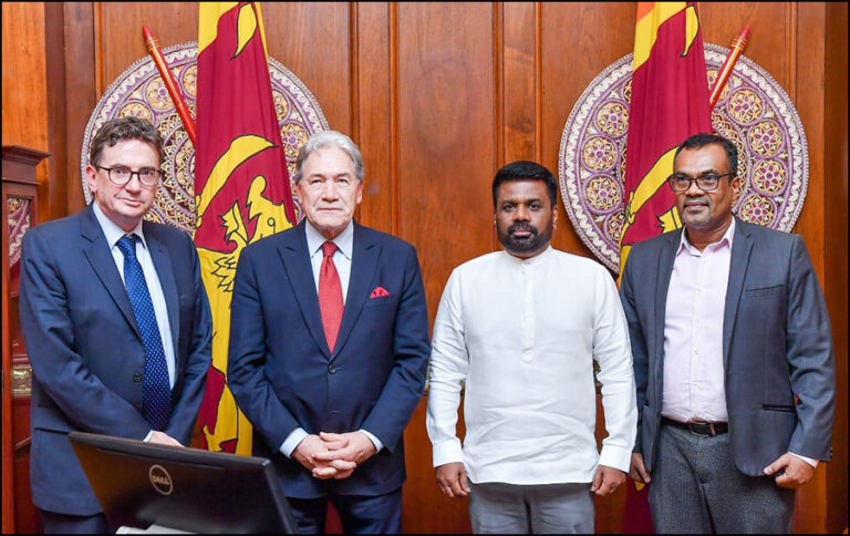 President AKD meets with visiting dy. Prime Minister of NZ – Sri Lanka ...