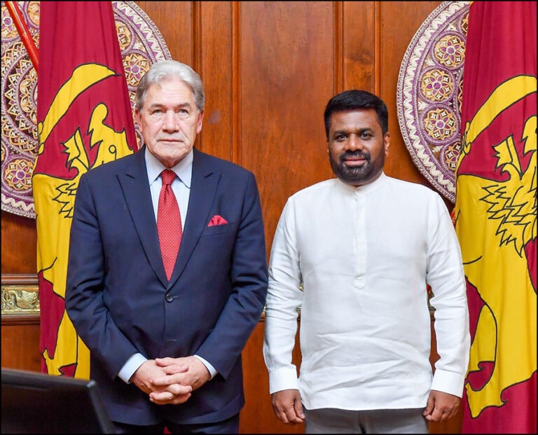 President AKD meets with visiting dy. Prime Minister of NZ – Sri Lanka ...