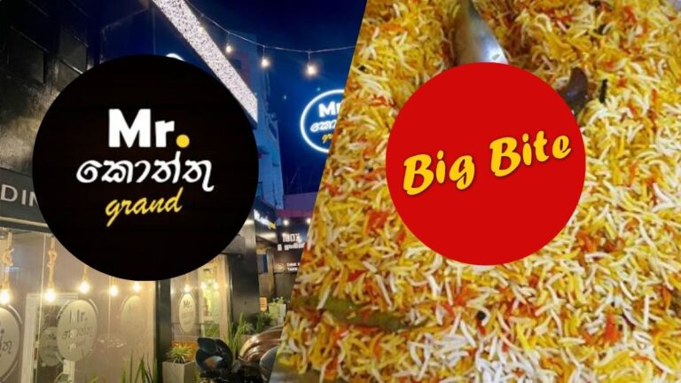 Mr. Koththu Grand & Big Bite Biryani outlets sued – Sri Lanka Mirror ...
